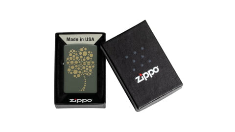 Four Leaf Clover Design - ZIPPO - vrhunski originalni američki upaljači